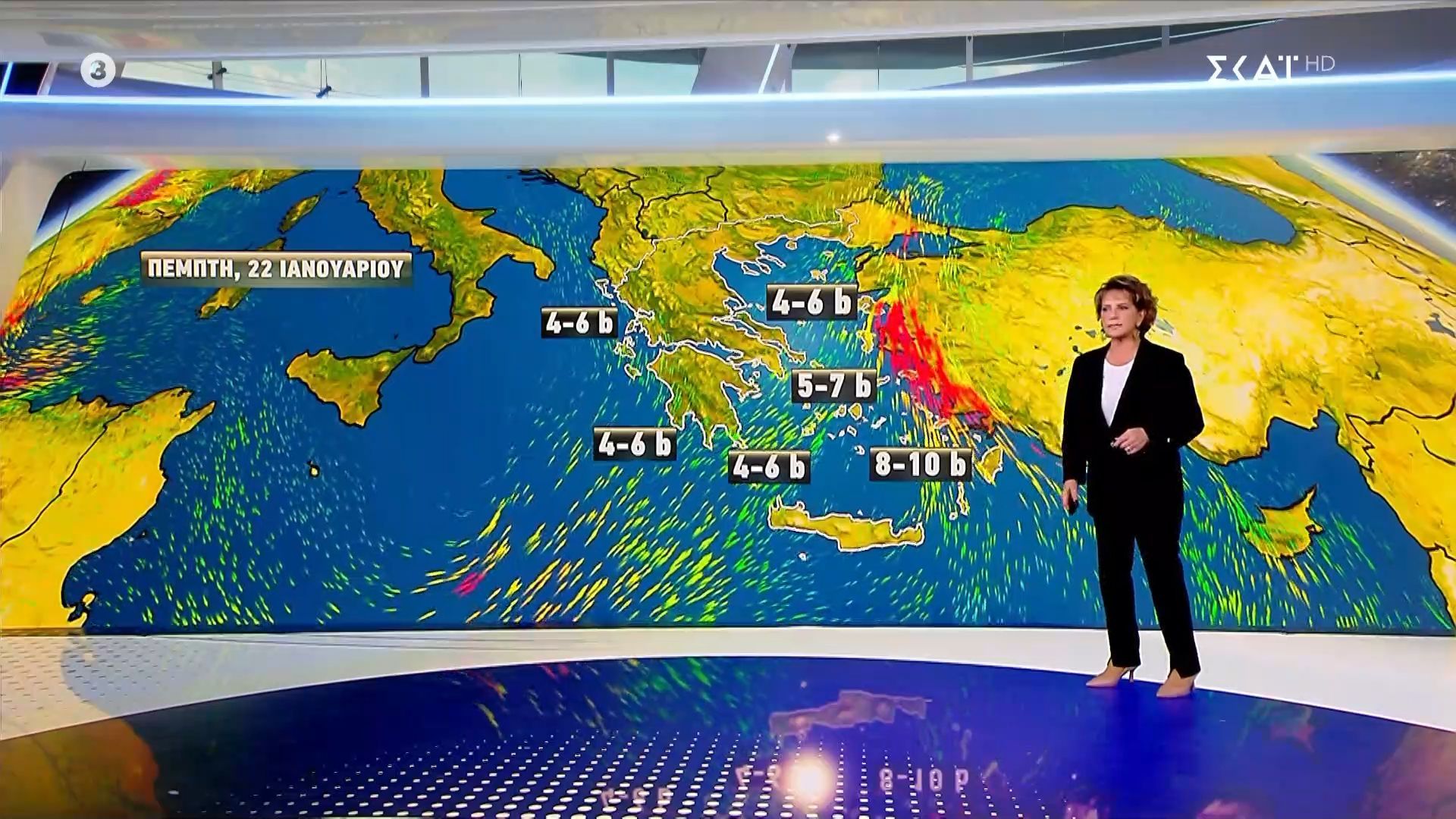 Πρόγνωση καιρού από τη Χρ. Σούζη | 22/01/2026