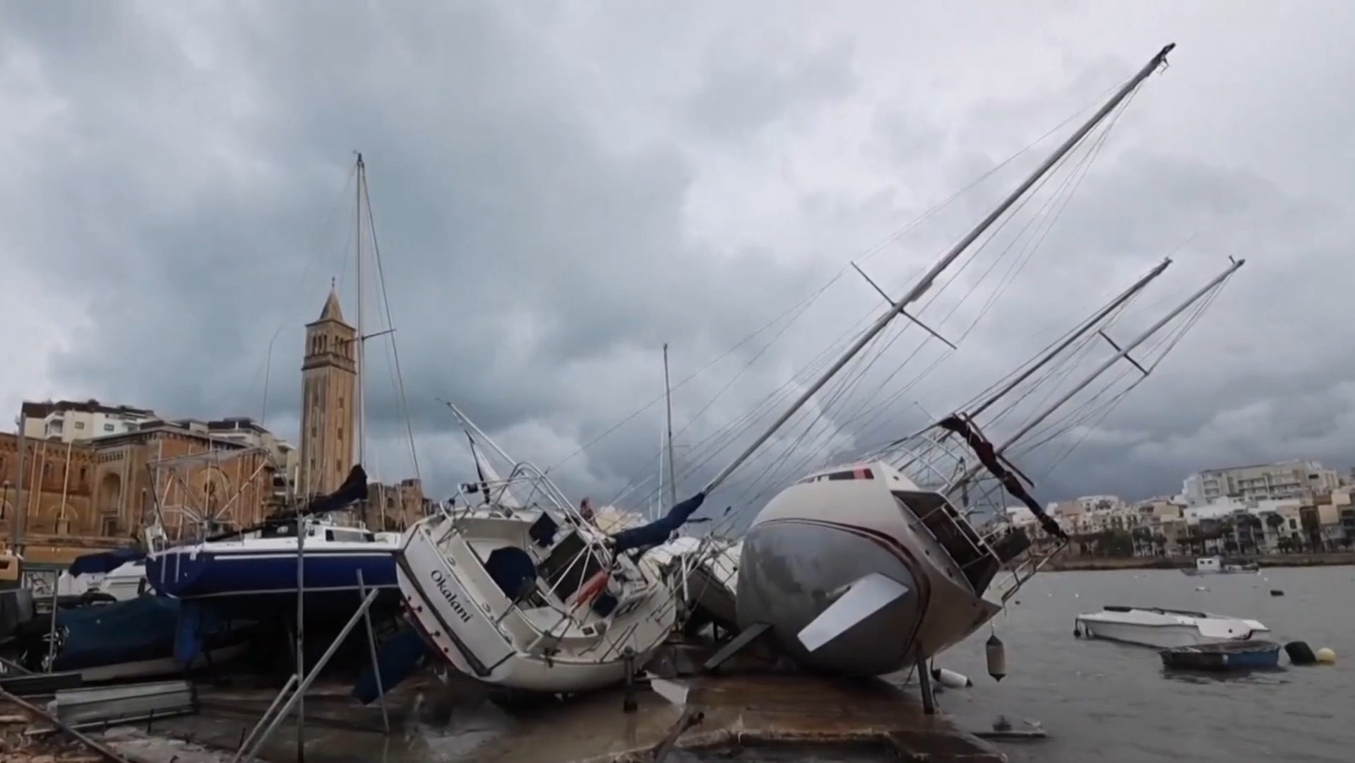 Cyclone Harry batters Malta as business owners assess the extent of damage