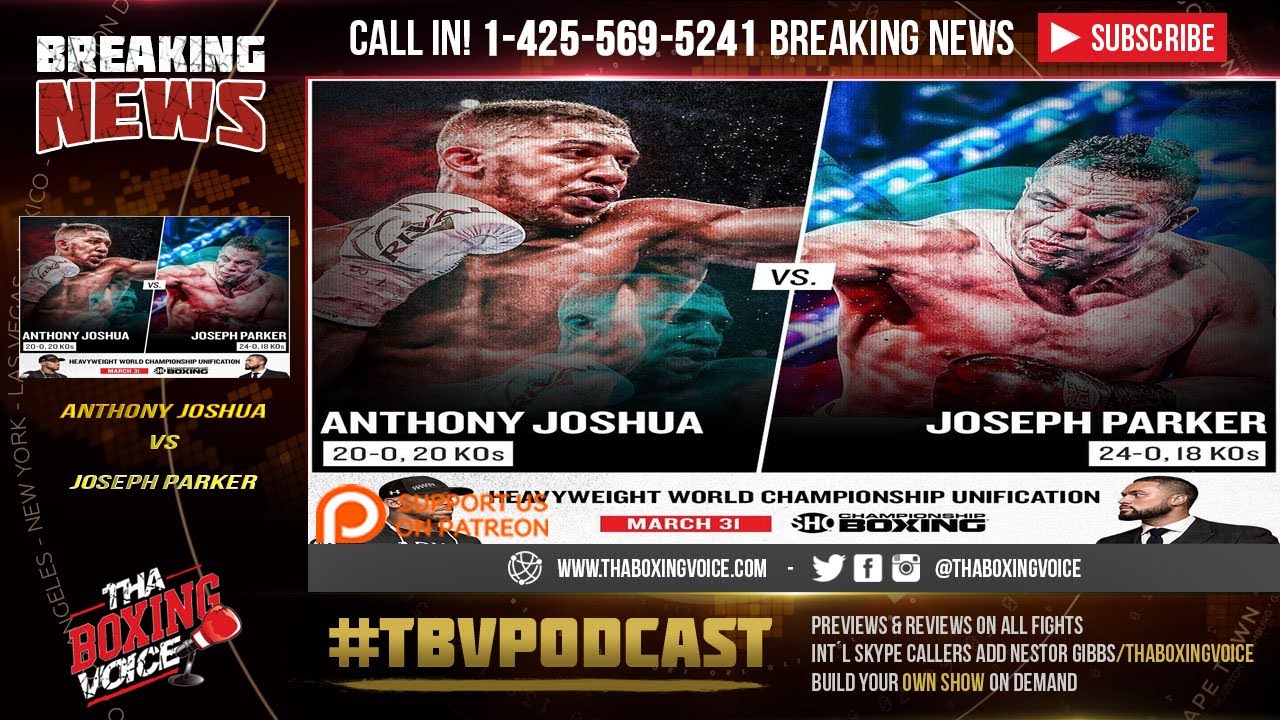Anthony Joshua vs Joseph Parker officially on Showtime not HBO