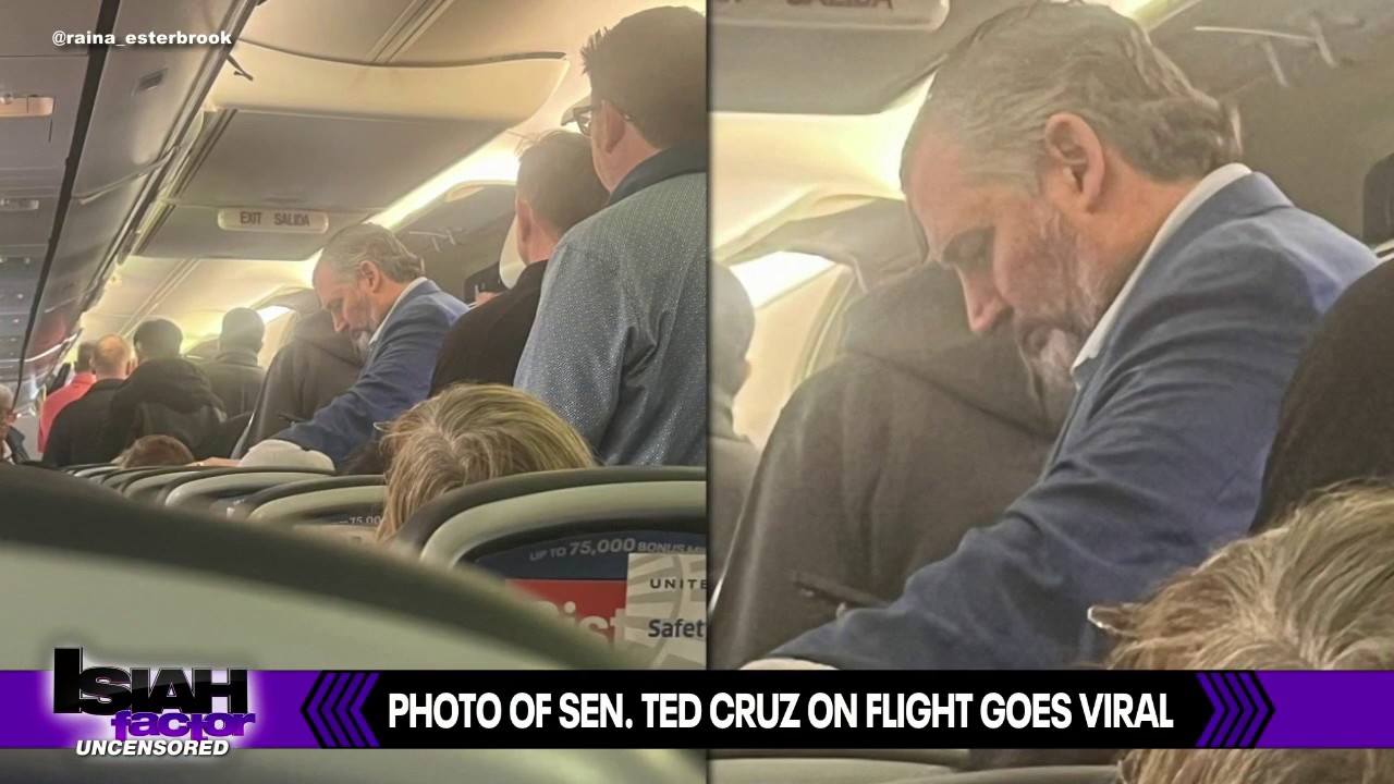 Photo of Senator Ted Cruz on flight goes viral days before icy weather ...