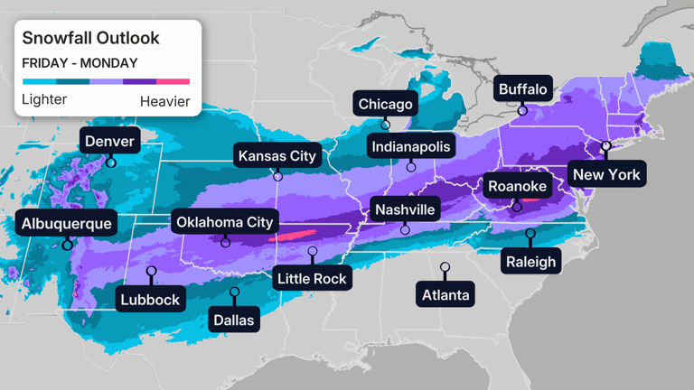 Winter storm Fern maps tracker: Alerts, snowfall outlook, ice forecast ...