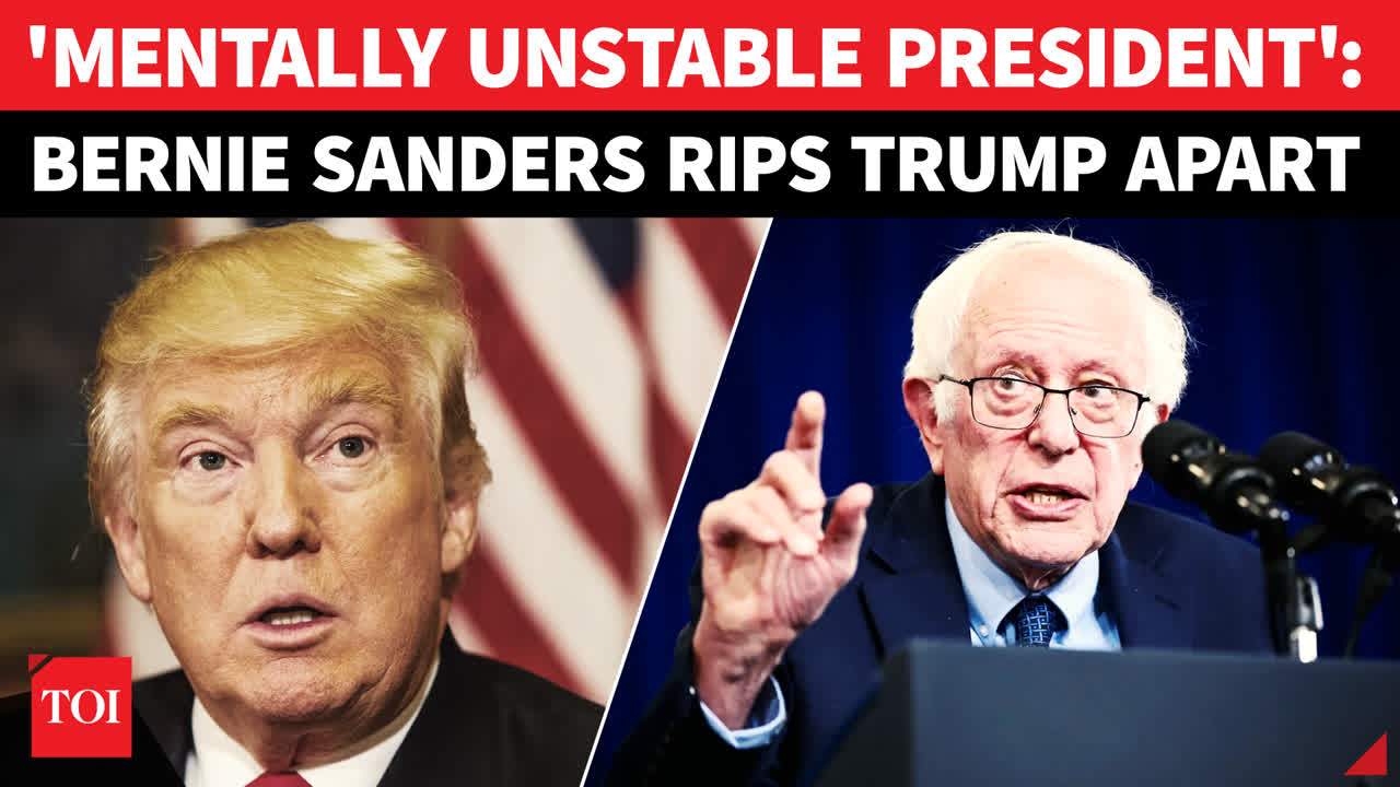 'Narcissistic, mentally unstable': Bernie Sanders declares war on Trump ...