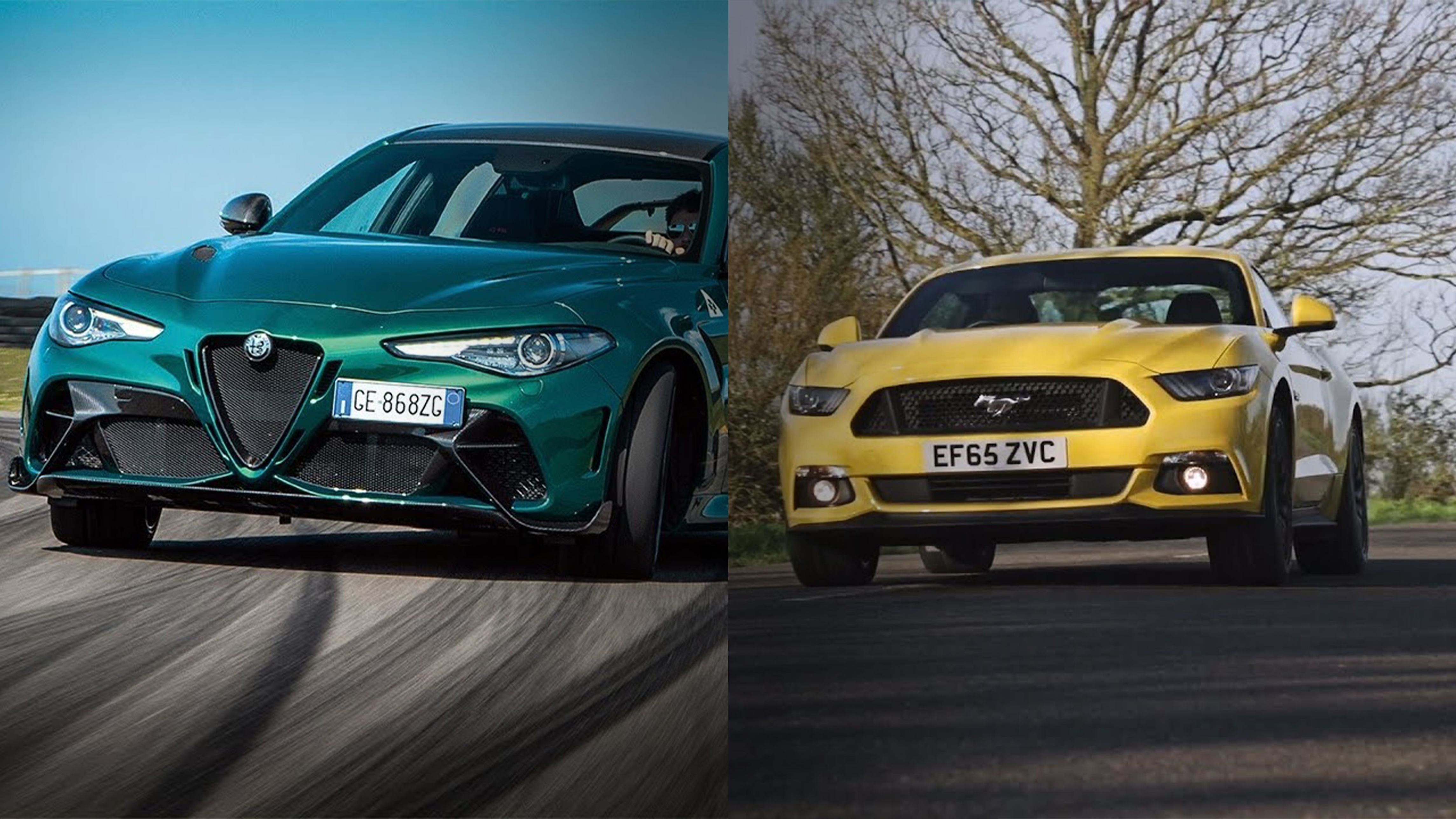 Italian precision vs American muscle, Giulia GTAm meets Mustang 5.0 GT