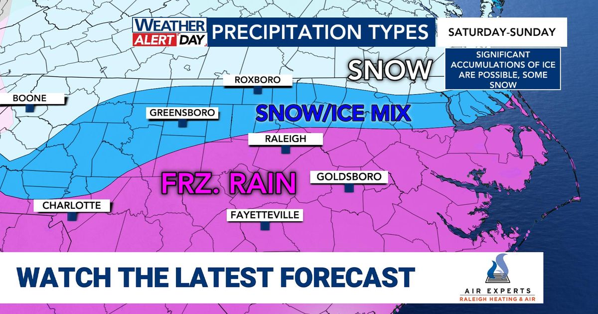 Less snow, more freezing rain possible from the weekend weather storms
