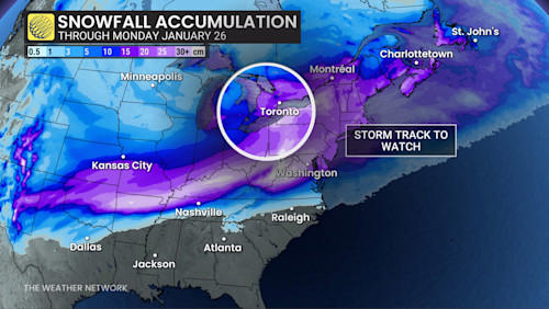 Major US winter storm could graze southern Ontario with heavy snow