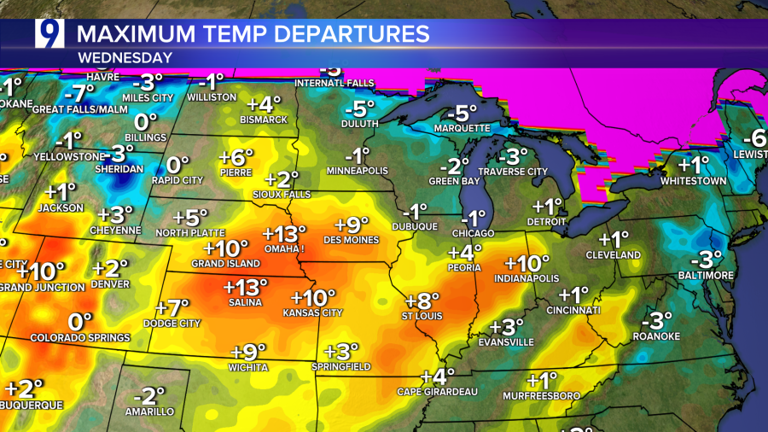 Wednesday’s temperatures were mildest of week, foreseeable future