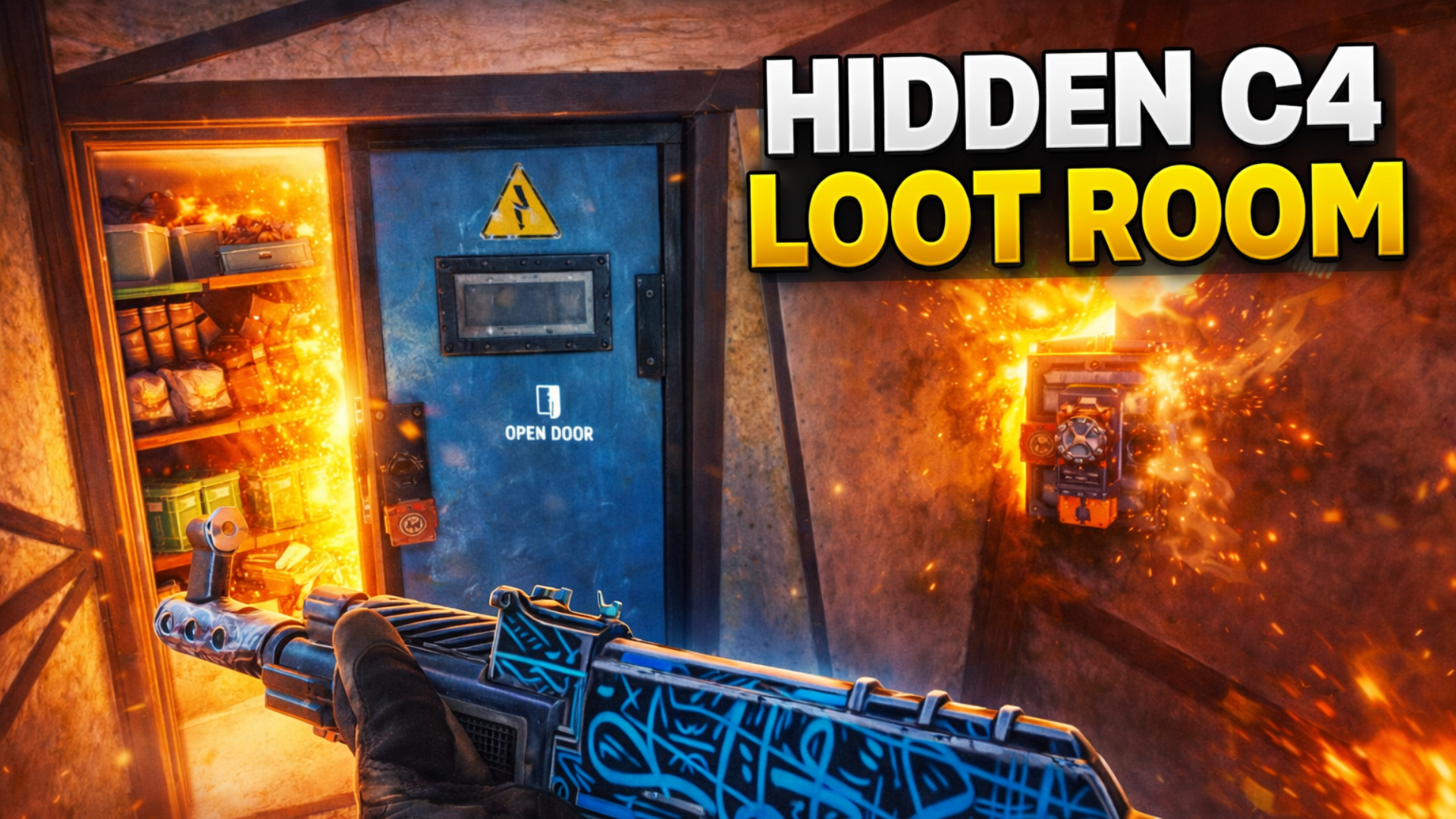 This tiny loot room was stacked with C4 explosives