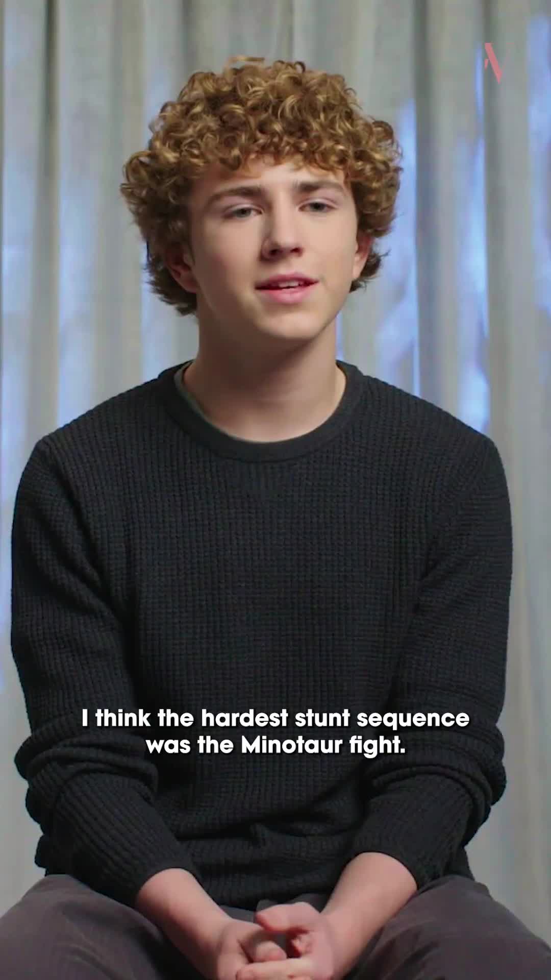 I think the hardest stunt sequence was the Minotaur fight