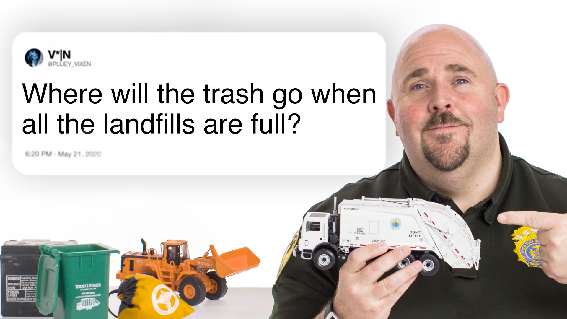 Garbage boss answers trash questions from Twitter