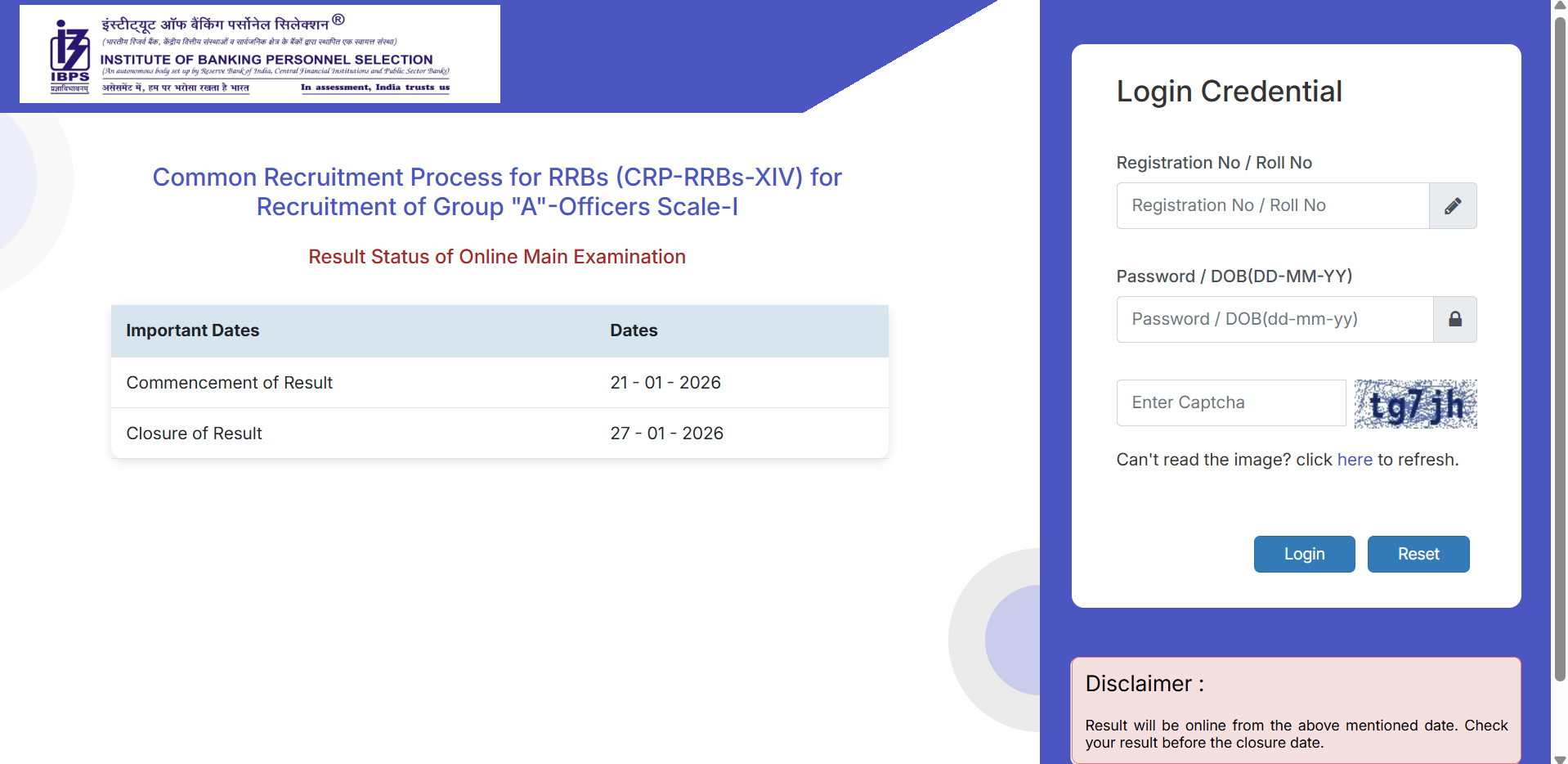 IBPS RRB PO mains result 2026 released at ibps.in: Direct link to ...