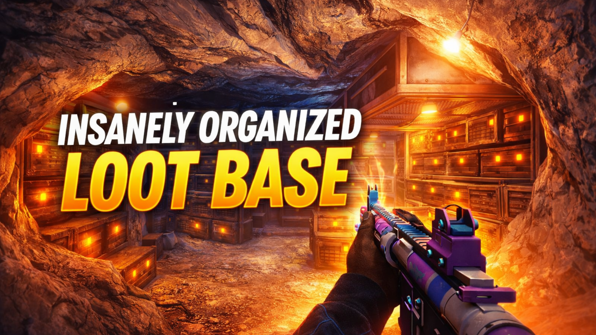 Every loot room was perfectly labeled in this OCD base