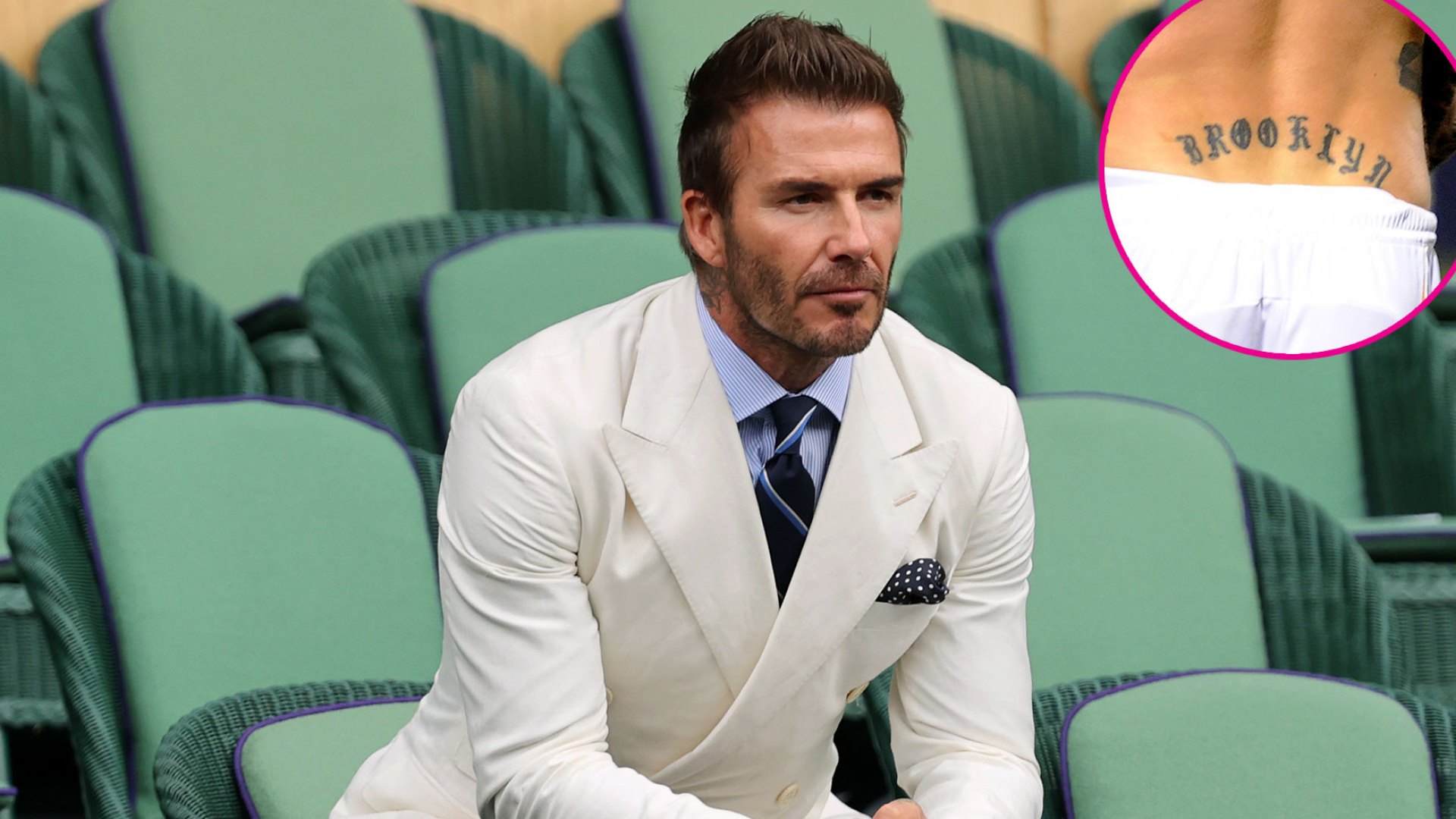 David Beckham's 'tramp stamp' tattoo of son Brooklyn's name resurfaces