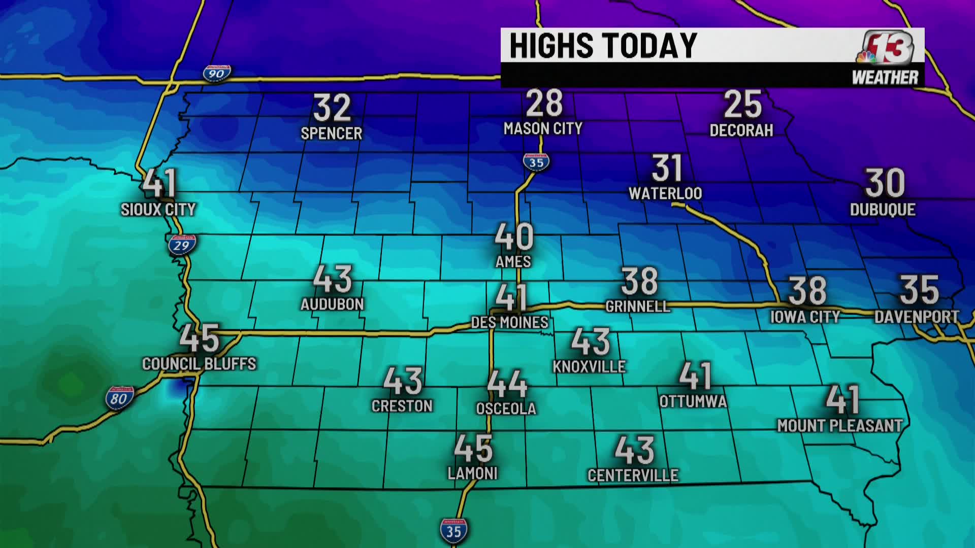 Jason Parkin's Wednesday forecast