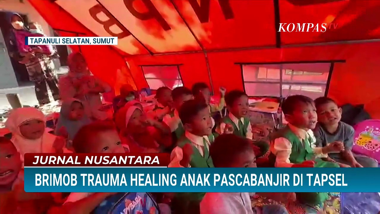 Anak korban banjir bandang Batangtoru jalani trauma healing bersama ...