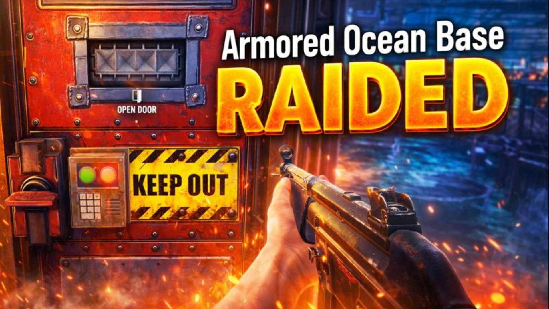 Solo raiding an armored ocean base on vanilla