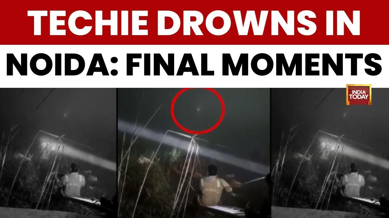 Noida techie death: Video shows Yuvraj Mehta's final moments before ...