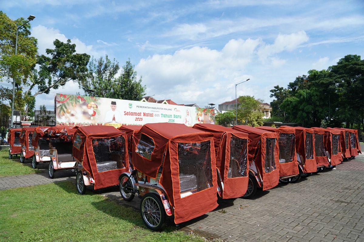 Dapat becak listrik dari Prabowo, warga Malang: Alhamdulillah bisa ...