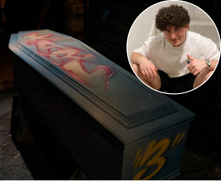 Sheffield family commission colourful graffiti coffin for 20-year-old ...