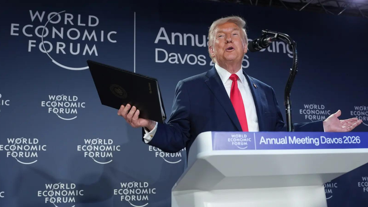 Donald Trump at WEF Davos: US president projects $600 billion in tariff ...