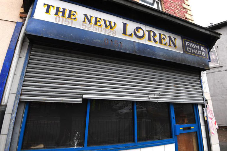 Fire tears through Liverpool chippy