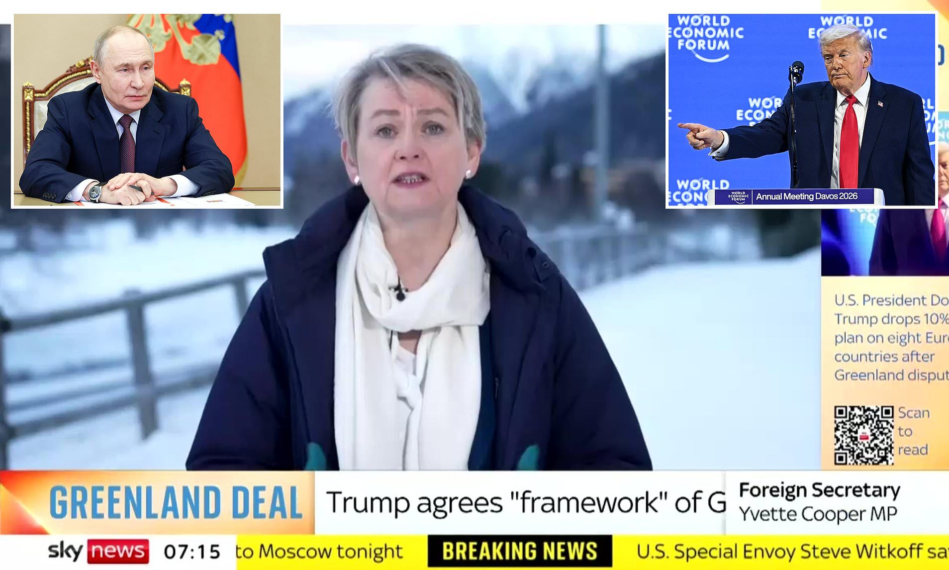 UK will snub Trump's 'board of peace' signing in Davos TODAY amid anger at invite for Vladimir Putin