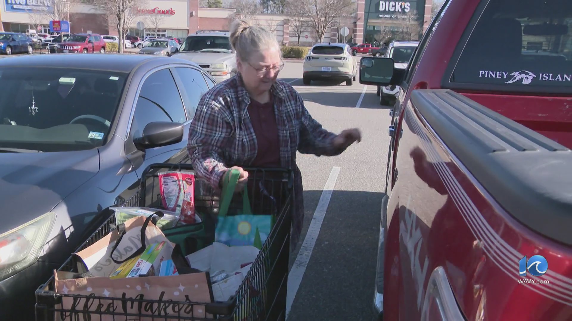 Stocking up on groceries ahead of the winter storm