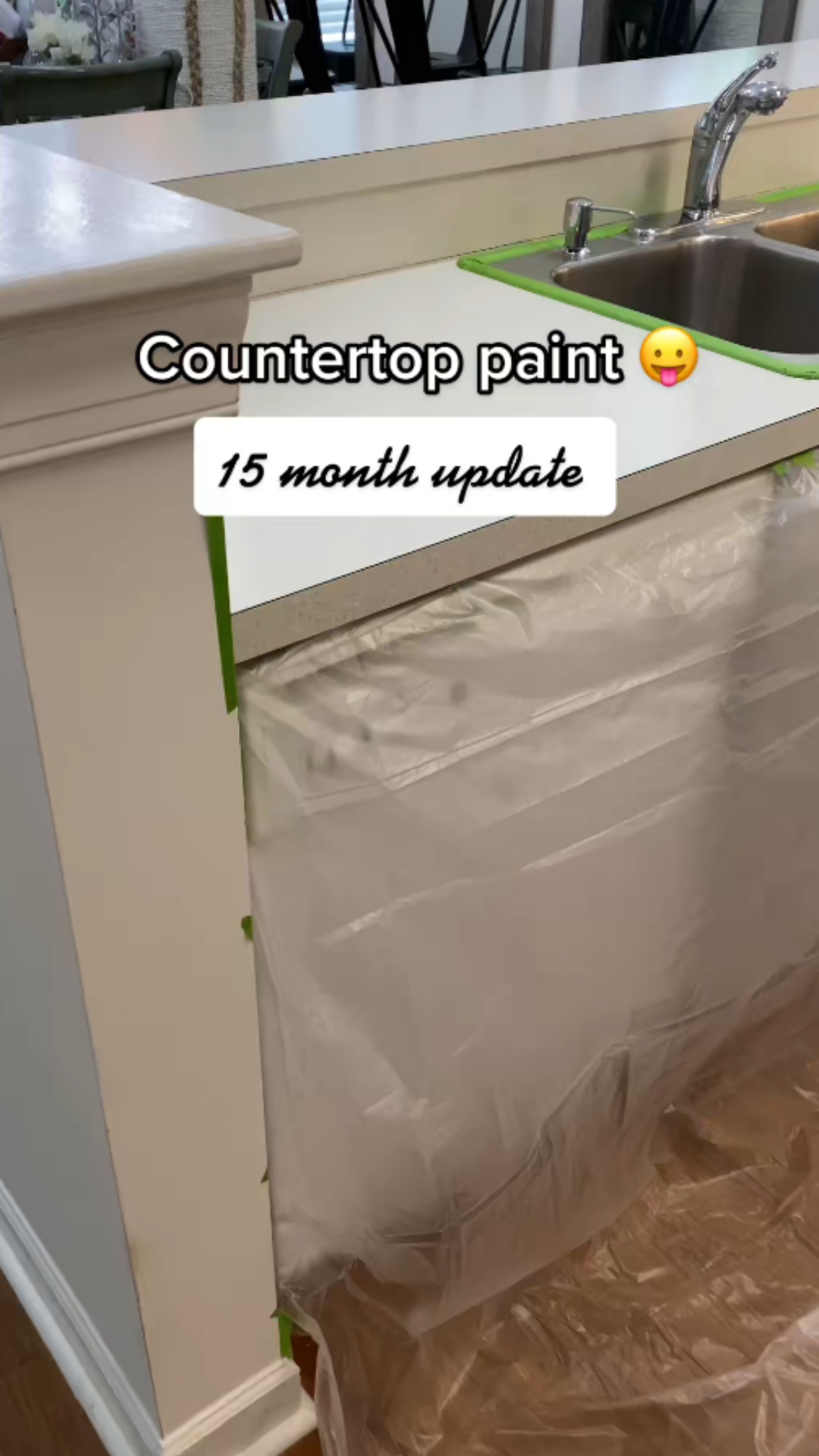 Painted countertops that actually look expensive