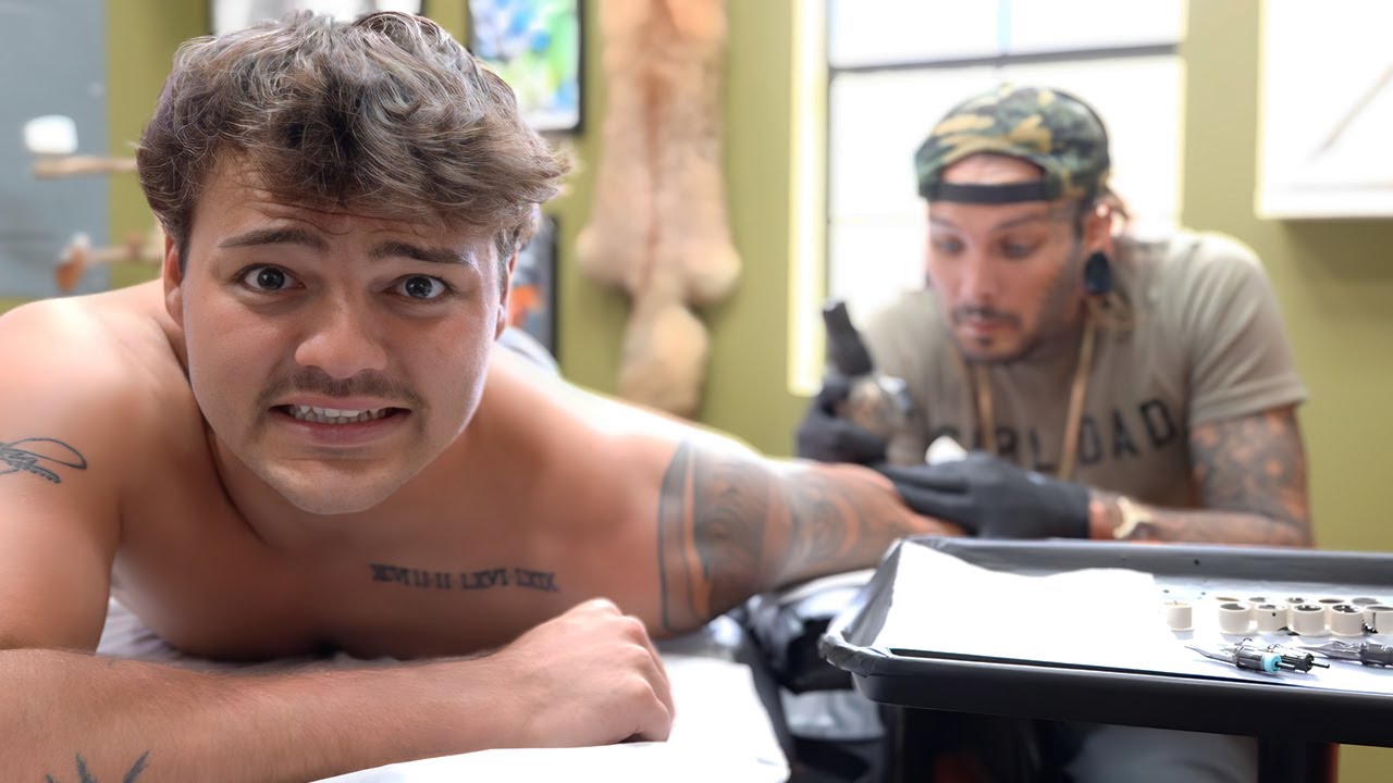 One of the most painful tattoo moments caught on camera