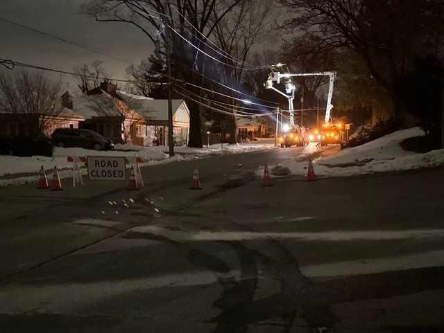 Power restored after vehicle hits utility pole