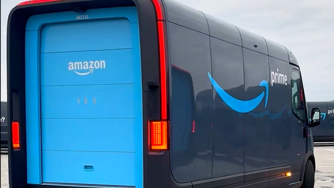 Amazon's new delivery van by Rivian