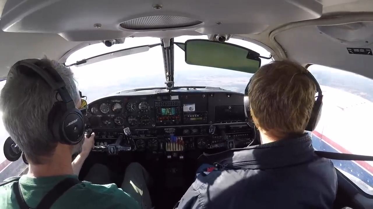 This training flight suddenly became a real emergency