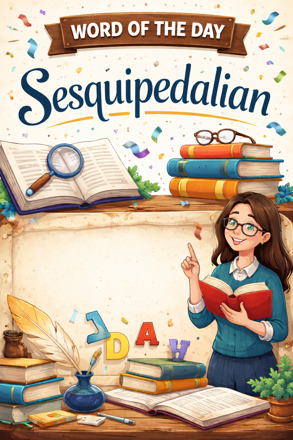 Word of the day: Sesquipedalian