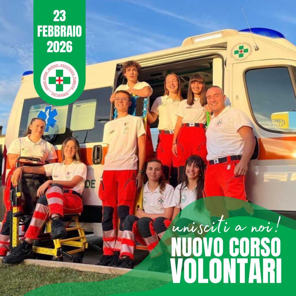 Croce Verde Bosisio, al via il corso per nuovi volontari