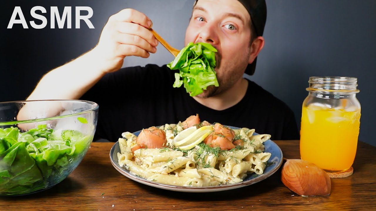 ASMR creamy salmon pasta | Let’s cook ASMR | Dave Kay ASMR