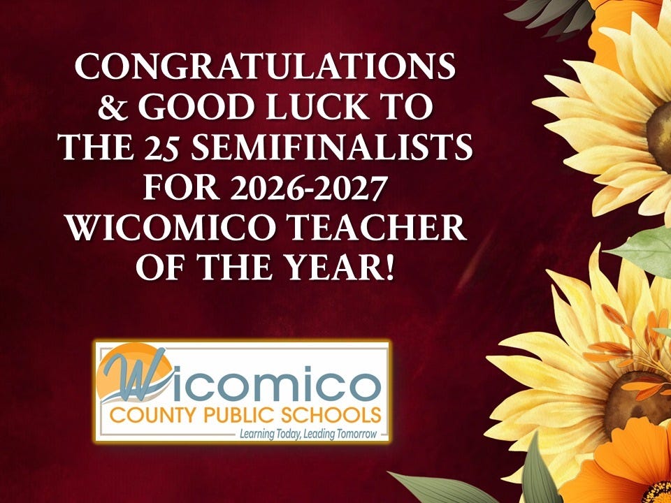 Wicomico names 25 Teacher of the Year semifinalists. Meet them here