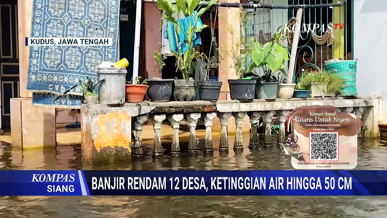 12 desa di Kudus masih terendam banjir, ketinggian air capai 50 cm ...