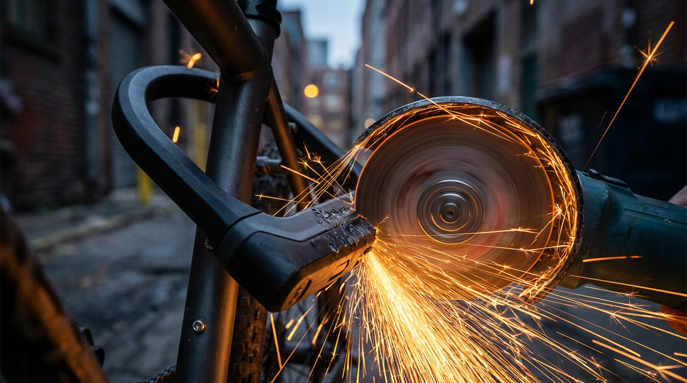 Eindelijk een slot dat de accuslijptol van de fietsendief verslaat