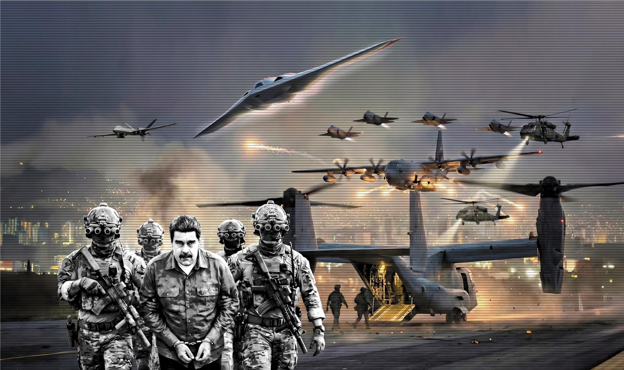 US ghost drone and electronic warfare dominate skies