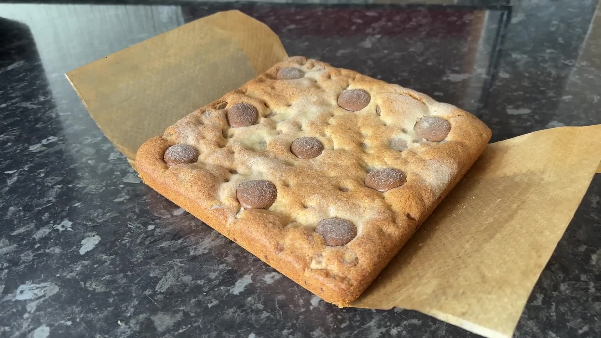 Scottish shortcake recipe with chocolate button layers