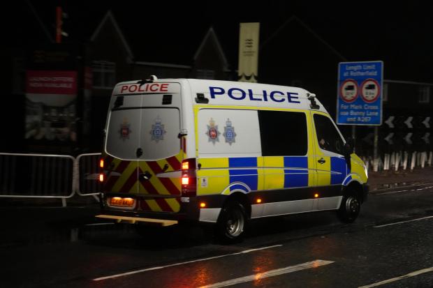 Blacked-out mini van with police escort driven into army camp set to ...