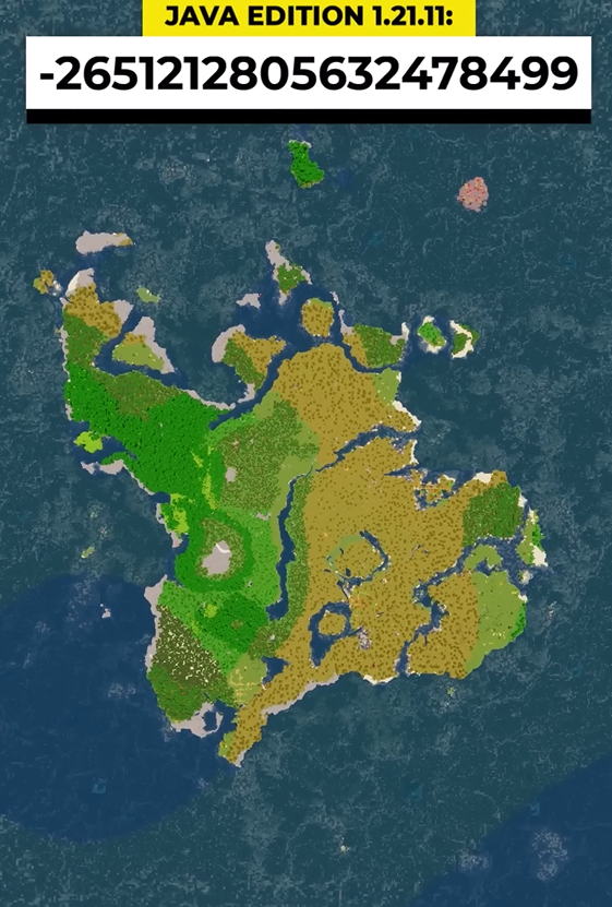 This huge Minecraft island seed has 3 villages | Epic survival spot