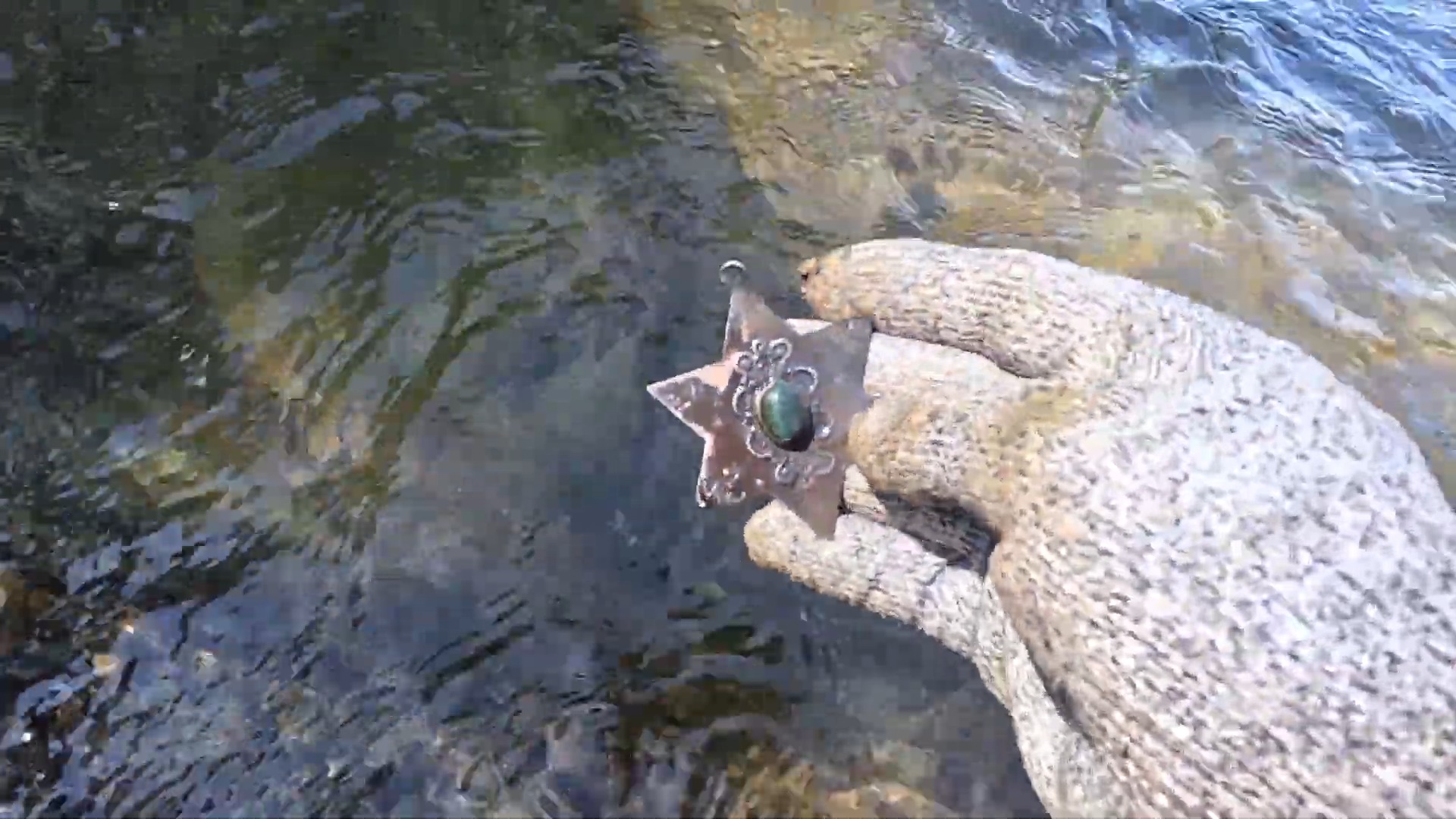 This unexpected find carried meaning… a silver Star of David artifact