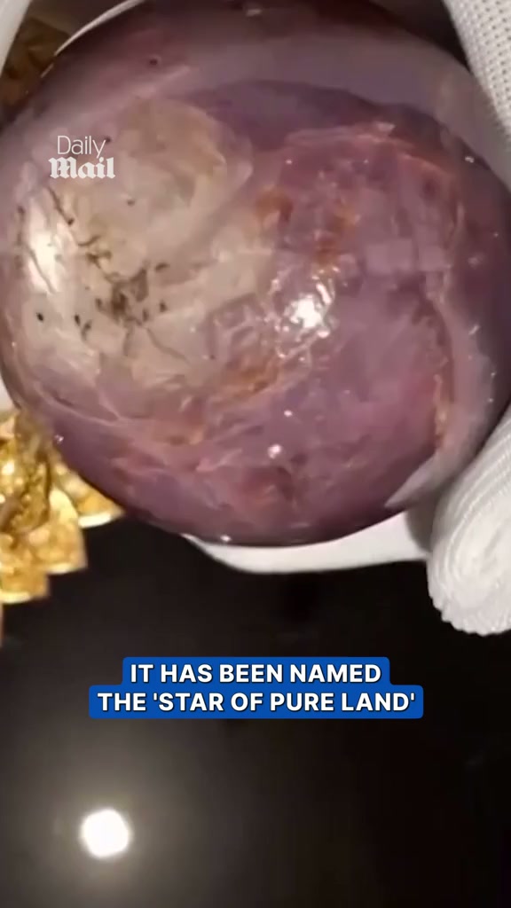 Rare 3,563-carat purple star sapphire discovered in Sri Lanka