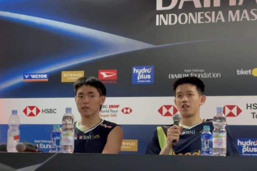 Satu tiket semifinal Indonesia Masters 2026 di tangan! Raymond/Joaquin ...
