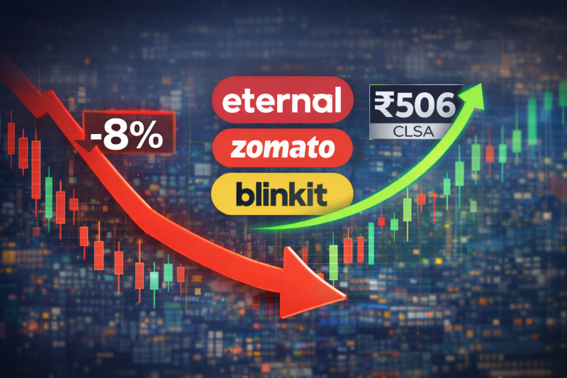 Eternal stock tanks 8% despite CLSA Rs. 506 price target, CEO shake-up ...