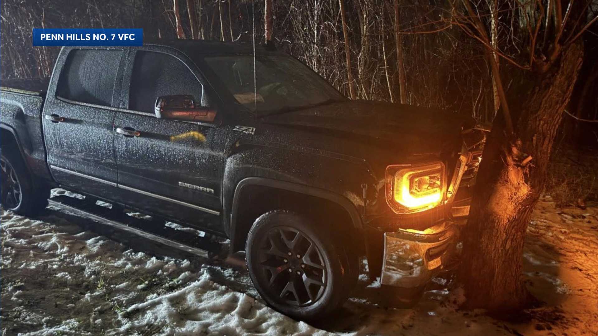 Ice-covered roads a likely factor in multi-vehicle crash in Penn Hills