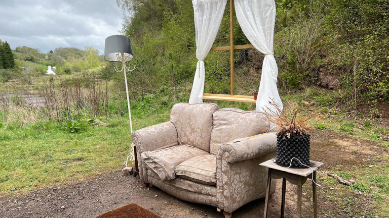 Photo of 'stinky' fly-tipped sofa wins award