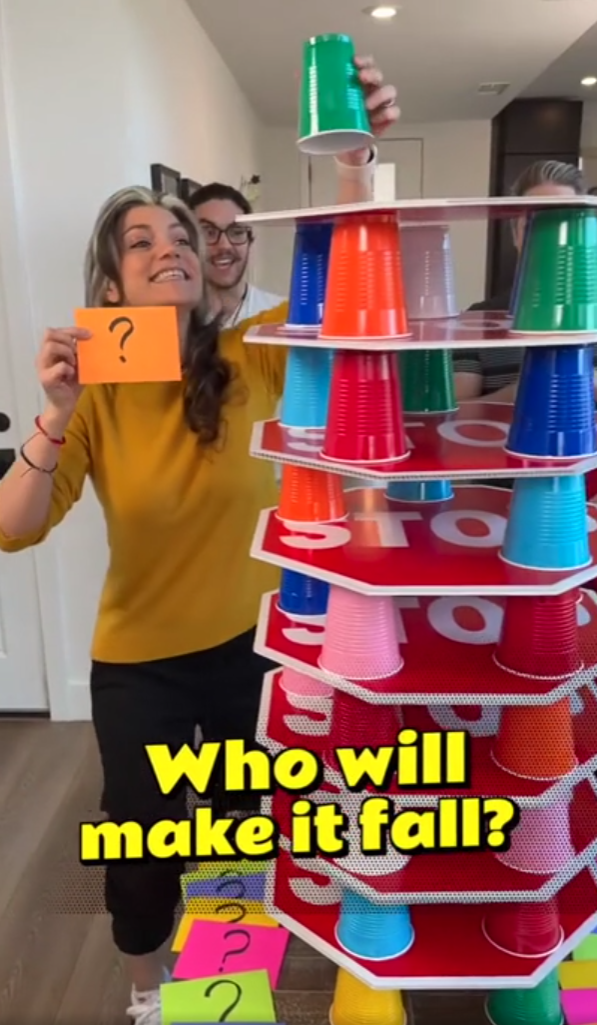 A fun game we invented using party cups