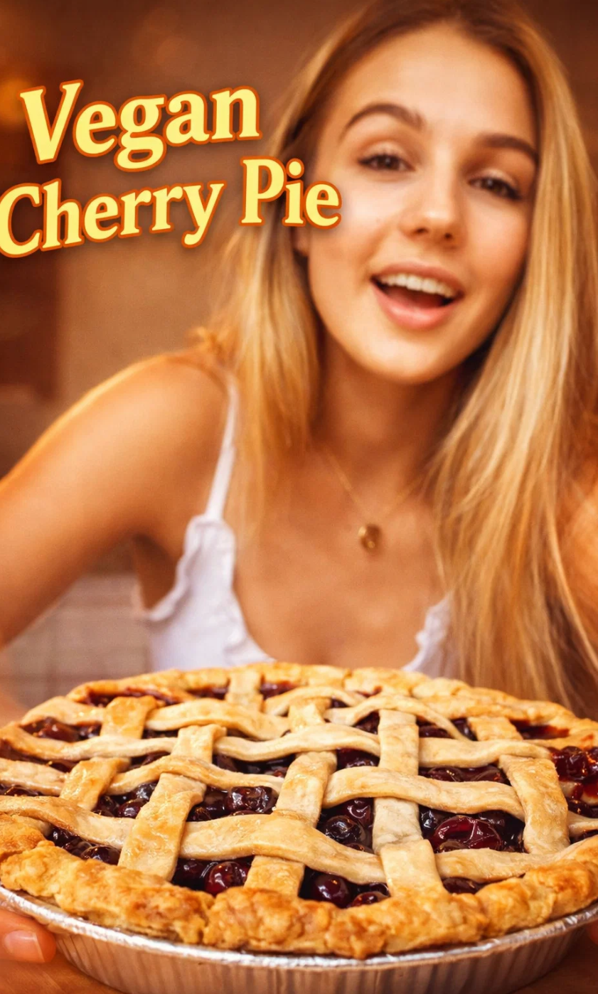 Vegan cherry pie