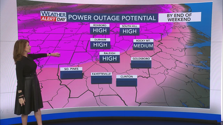 WRAL weather alert days: Ice storm could bring freezing rain, power ...